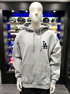 [23FW]뉴에라 MLB LA 다저스 베이직 로고 후드 헤더 그레이 13781160 - 마리오몰