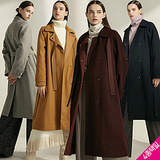 [홈쇼핑방송/르오트(LeOT)] 모혼방 디테일링 롱코트-사이즈 55~88다양 - 마리오몰