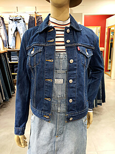 여성 기본 트러커 데님자켓(299450036) - 마리오몰