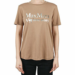 [명품] S막스마라 25SS 여성 키에토 반팔티 카멜 QUIETO 003 - 마리오몰