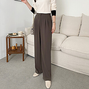 뒷밴딩 투턱 와이드 슬랙스_B2209PT124C - 마리오몰