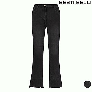 컷팅 레터링 부츠컷 팬츠 (DP2281) - 마리오몰